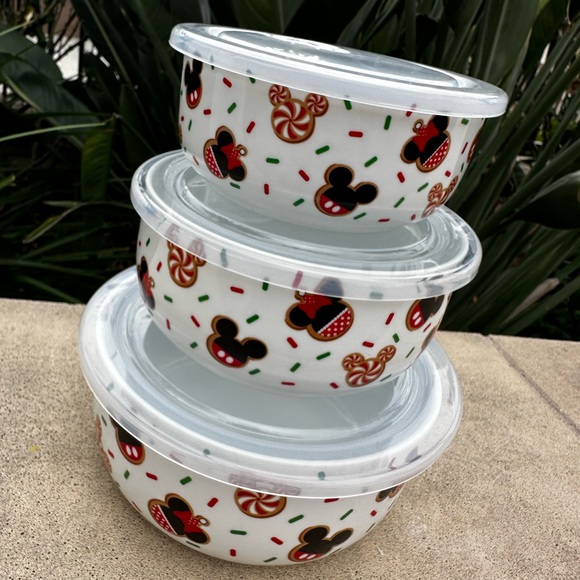 Disney | Dining | Disney Mickey Mouse Minnie Christmas Food Container ...